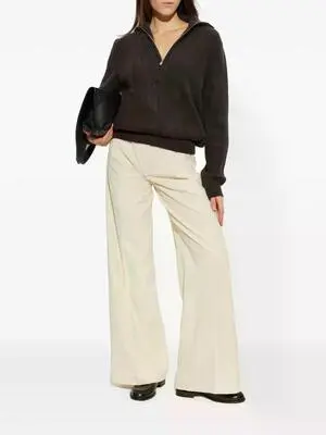Paul & Shark Half-zip Wool Cardigan - Brown