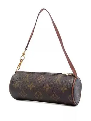 LOUIS VUITTON Monogram Papillon Pochette Handheld Bag - Brown