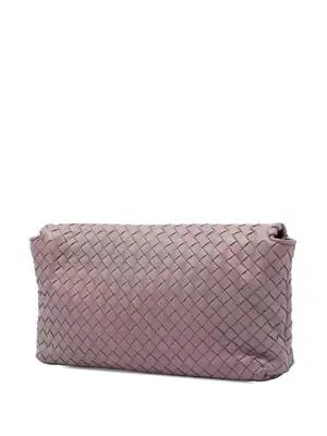 Bottega Veneta 2012-2026 Nappa Intrecciato Flap Crossbody Bag - Pink