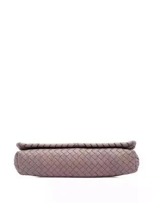 Bottega Veneta Nappa Intrecciato Flap Crossbody Bag - Pink