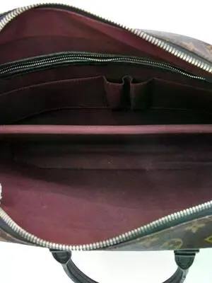 LOUIS VUITTON Monogram Macassar Porte Documents Voyage Gm Business Bag