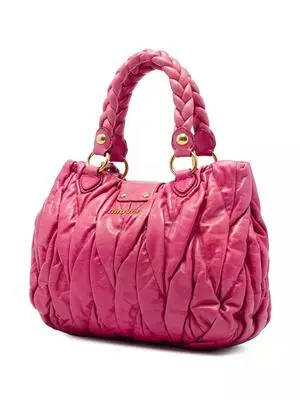Miu Miu 2010 Matelasse Lambskin Coffer Satchel