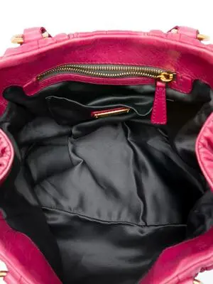 Miu Miu 2010 Matelasse Lambskin Coffer Satchel