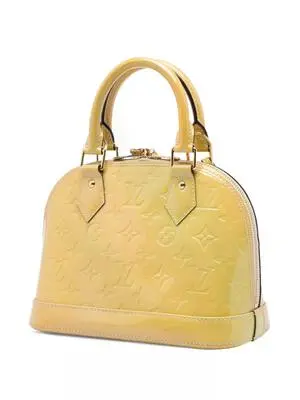LOUIS VUITTON 2014 Monogram Vernis Alma Bb Satchel - Neutrals