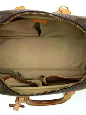 LOUIS VUITTON Monogram Deauville Handbag - Brown