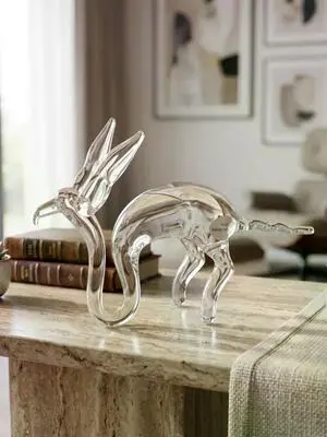 COLLEVILCA Crystal Hare Statue