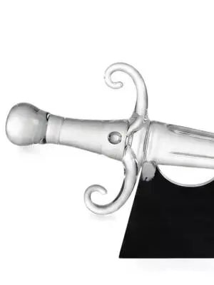 COLLEVILCA Scimitar-design Crystal Statue