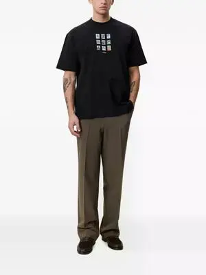 LES DEUX Graphic-print T-shirt - Black