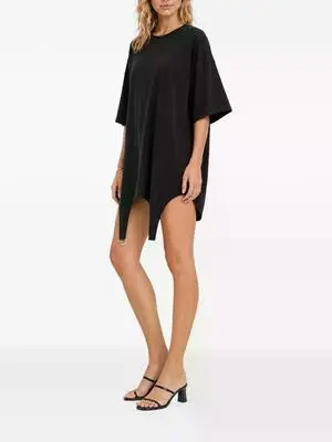 HAMZA Porto Oversized T-shirt With Silver-tone Ring Detail