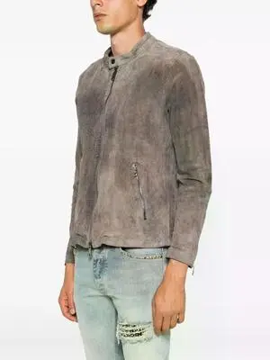 GIORGIO BRATO Suede Zip-up Jacket