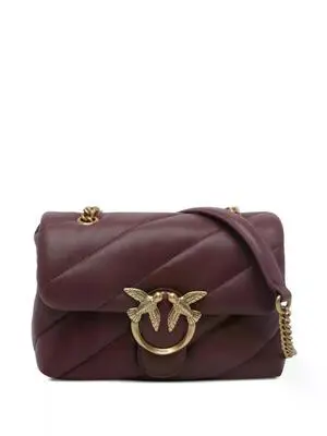 Pinko Mini Love Birds Puffer Shoulder Bag - Red