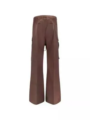Rick Owens Cargo Belas Drawstring Wide Leg Pants - Brown