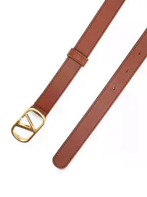 Valentino Garavani Vlogo Signature Leather Belt