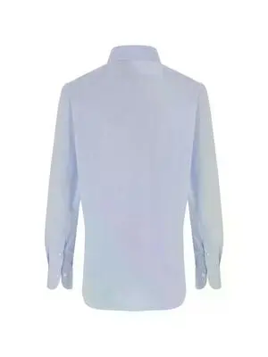 FINAMORE 1925 Buttoned-cuff Curved-hem Shirt