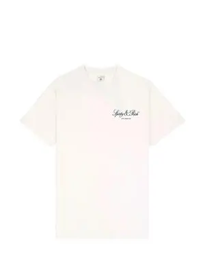 SPORTY & RICH Logo Print Cotton T-shirt