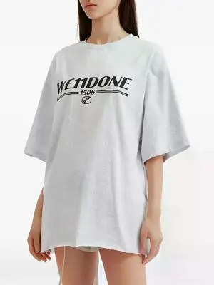 We11Done Logo-print Oversized T-shirt