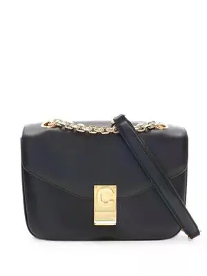 Celine 2010s Medium C Shoulder Bag - Black