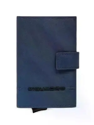 PIQUADRO Logo-plaque Touch-strap Wallet - Blue