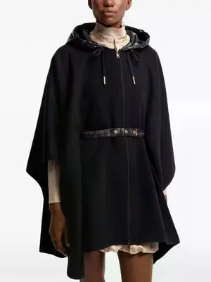 Moncler Hooded Belted Cape