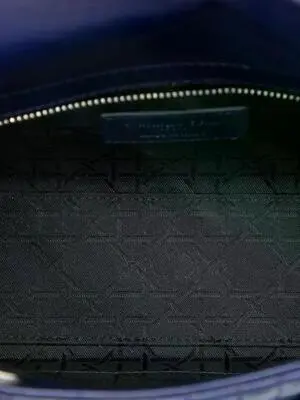 Dior Small Lambskin Cannage Lady Satchel - Blue