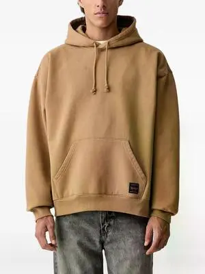 LEVI'S Logo-patch Drawstring Hoodie - Brown