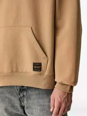 LEVI'S Logo-patch Drawstring Hoodie - Brown