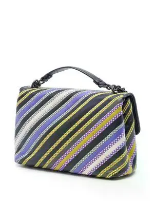 Bottega Veneta 2012-2026 Small Nappa Diagonal Stripe Satchel