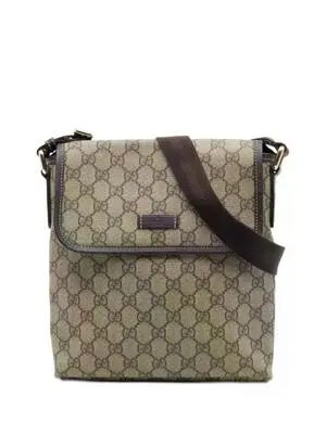 Gucci 2000-2015 Gg Supreme Crossbody Bag - Neutrals
