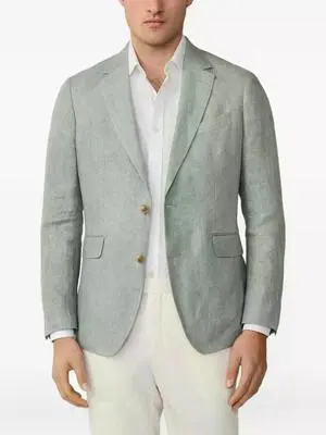 HACKETT LONDON Ascot Delavé Hopsack Blazer - Green