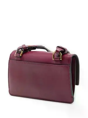 Fendi Mini Leather Flat Baguette Crossbody Bag