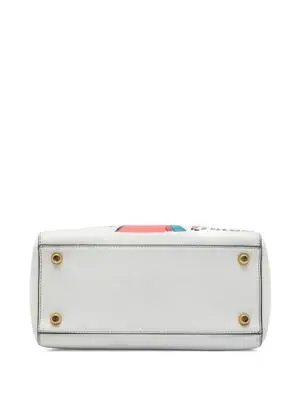 Dior 2018 Niki De Saint Phalle Medium Calfskin Vive L Amour Lady Satchel - White