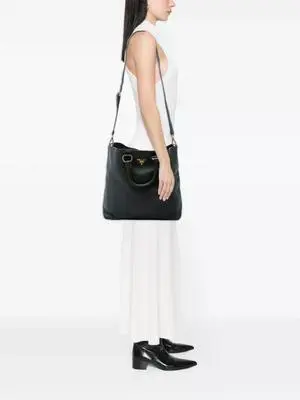 Prada Vitello Daino Convertible Tote Satchel - Green