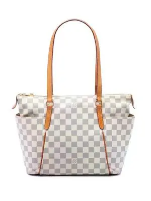 LOUIS VUITTON 2014 Damier Azur Totally Pm Tote Bag - White