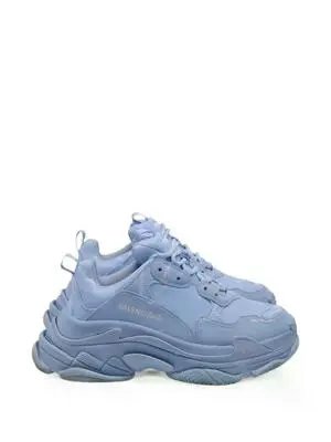 Balenciaga Triple S Logo-print Sneakers - Blue