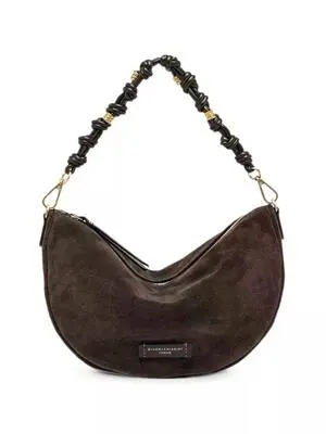 GIANNI CHIARINI Knotted Handle Shoulder Bag - Brown