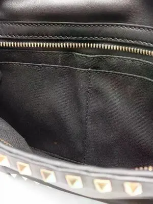 Valentino Garavani Leather Rockstud Backpack - Black
