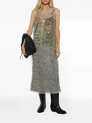 Munthe Varika Sequin-embellished Mesh Midi Dress