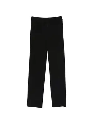 Dolce & Gabbana Mid-rise Straight Leg Trousers - Black