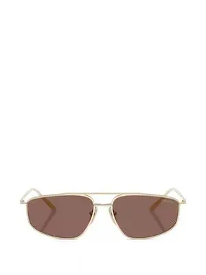 Prada Geometric-frame Sunglasses - Gold