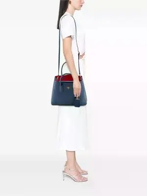 Prada Saffiano Cuir Double Handle Satchel