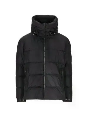 Herno Quilted Hooded Jacket - Black