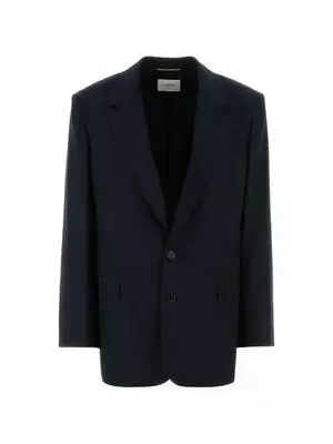 Saint Laurent Single-breasted Blazer - Blue