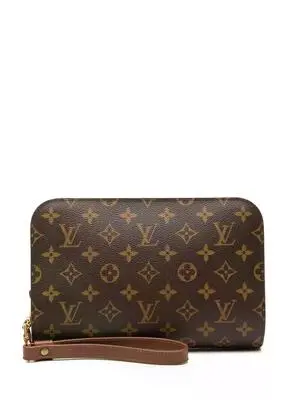 LOUIS VUITTON Monogram Orsay Clutch Bag - Brown