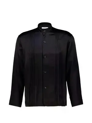 Commas Pleated Silk Shirt - Black