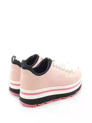 Prada 2010s Platform Leather Sneakers