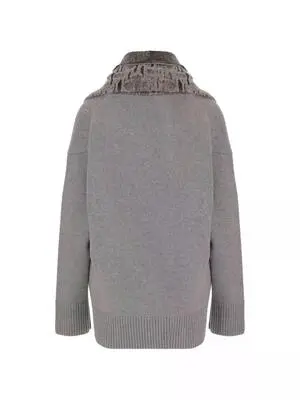 NICCOLO PASQUALETTI Embroidered Shawl-panel Cardigan