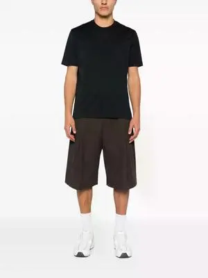 Emporio Armani Embroidered-logo T-shirt - Blue