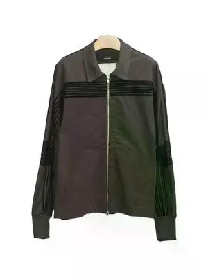 SONG FOR THE MUTE Appliqué Track Jacket - Black