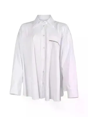 D.exterior Crystal Embellished Oversized Shirt