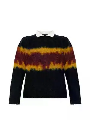 Sacai Gradient-effect Sweater - Blue